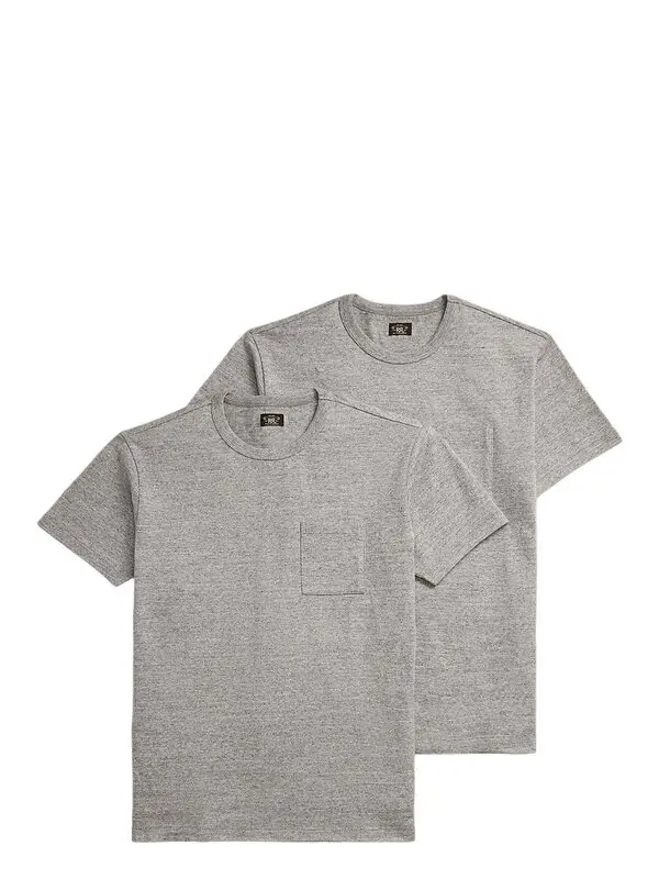 Ralph Lauren Jersey Pocket T-shirt 2-pack - Grey Heather