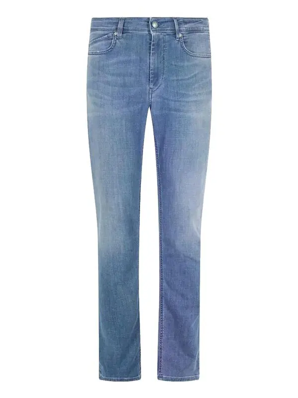 RE-HASH Faded Straight Jeans - Blue