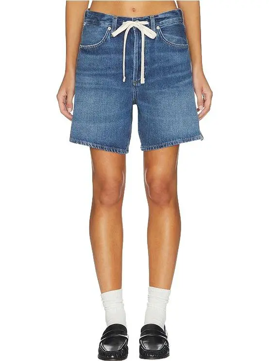 Citizens Of Humanity Brynn Short In Denim - Blue