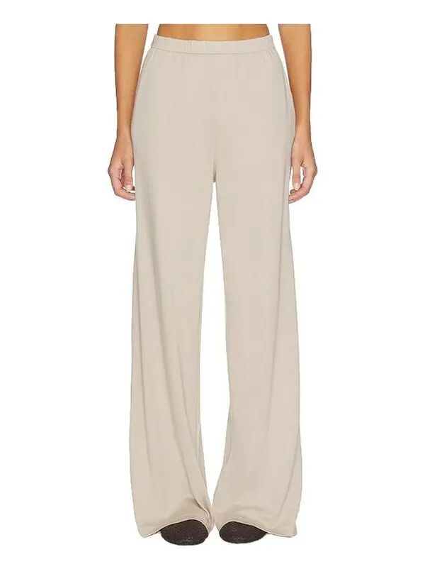Enza Costa Supima Cotton Soft Everywhere Pant - Beige