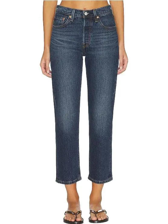LEVI'S 501 Crop Straight Jeans - Blue