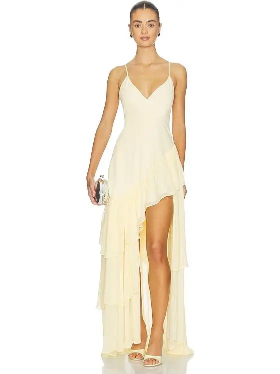 LOVERS AND FRIENDS Solema Gown - Lemon