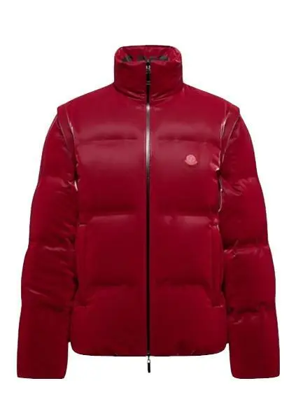 Moncler Throttle Reversible 2in1 Down Jacket - Dark Red