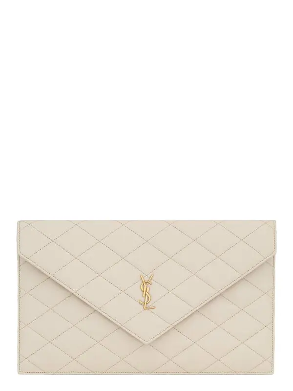 Saint Laurent Paris Pouch - Blanc Vintage