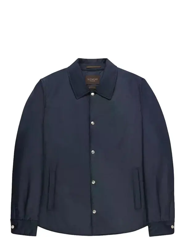 SLOWEAR Padded Shirt Jacket - Blue