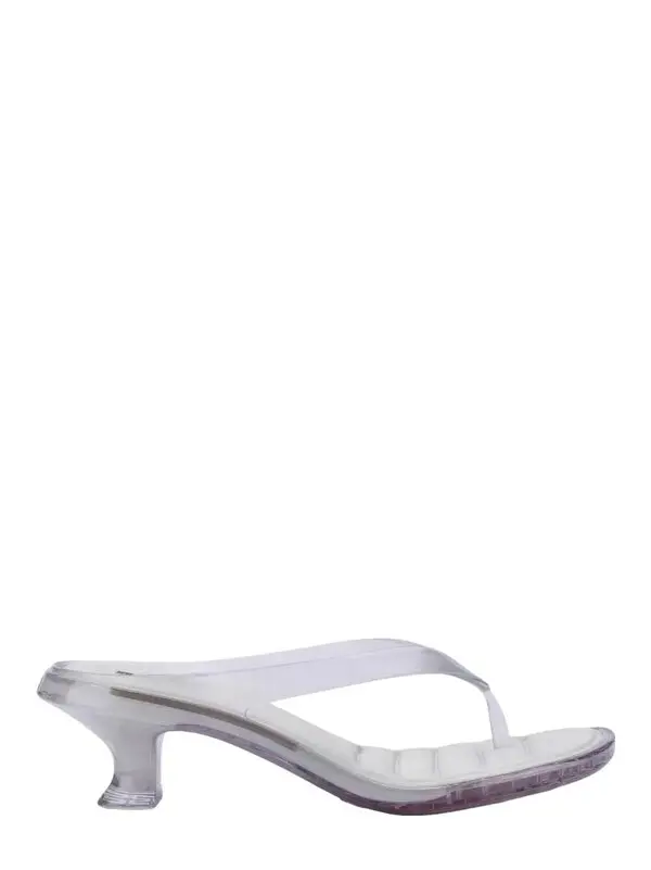 Melissa Thong Kitten-heel Sandals - Neutrals