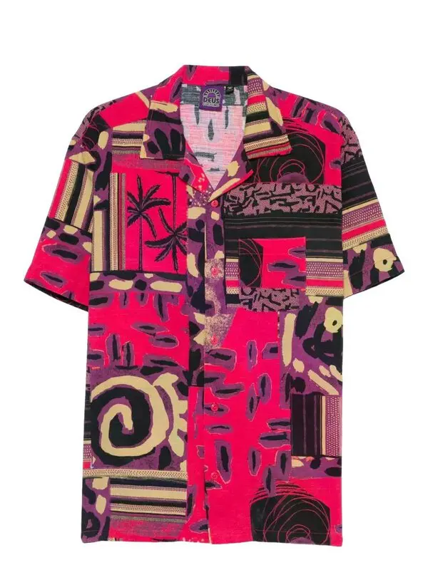 Deus Ex Machina Patterned Shirt - Red