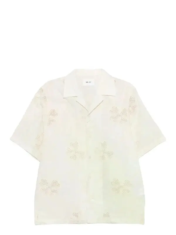 Nn07 Floral Shirt - Neutrals