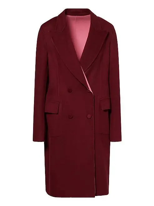 Gabriela Hearst Reversible Cashmere Coat - Bordeaux Pink