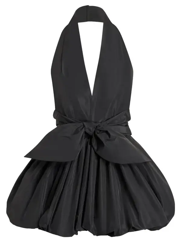 PATOU Knot Mini Dress - Black