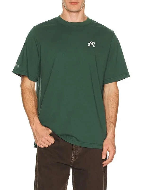 MALBON Bermuda Tee In Green - Forest