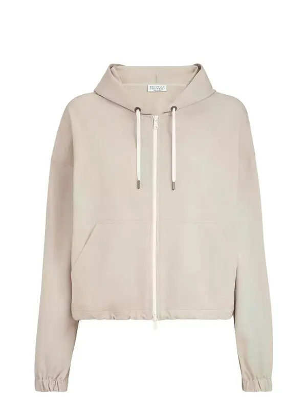 Brunello Cucinelli Long-sleeved Hoodie - Neutrals