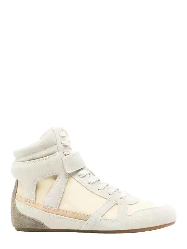 Isabel Marant Senny High Suede Sneakers - Grey