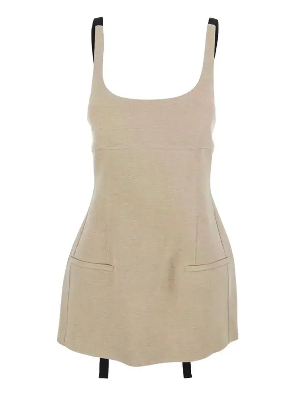 TELA Pocket Straps Dress - Neutrals