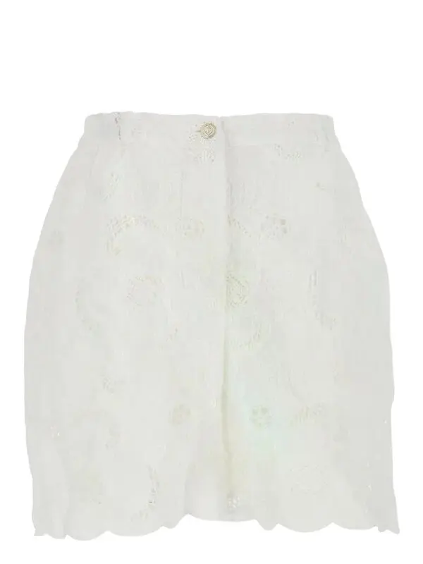 MERCI Lace Shorts - White