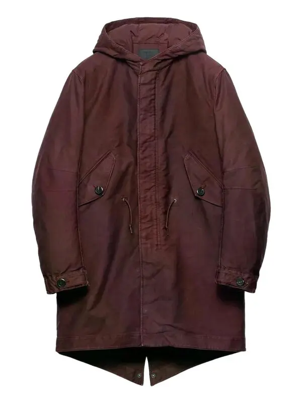 Prada Hooded Down Jacket - Red