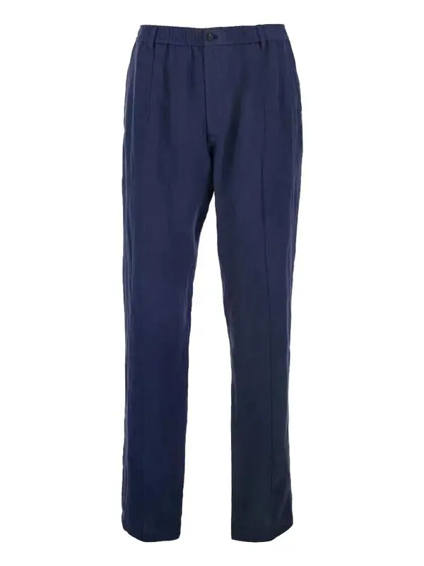 Emporio Armani Elasticated-waistband Trousers - Blue