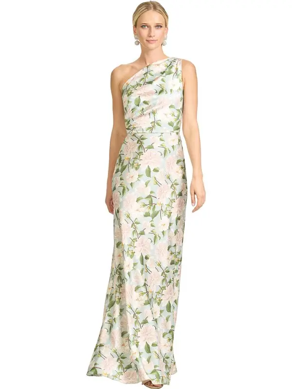Sachin & Babi Delphine Floral Gown - Celadon Sweetbriar