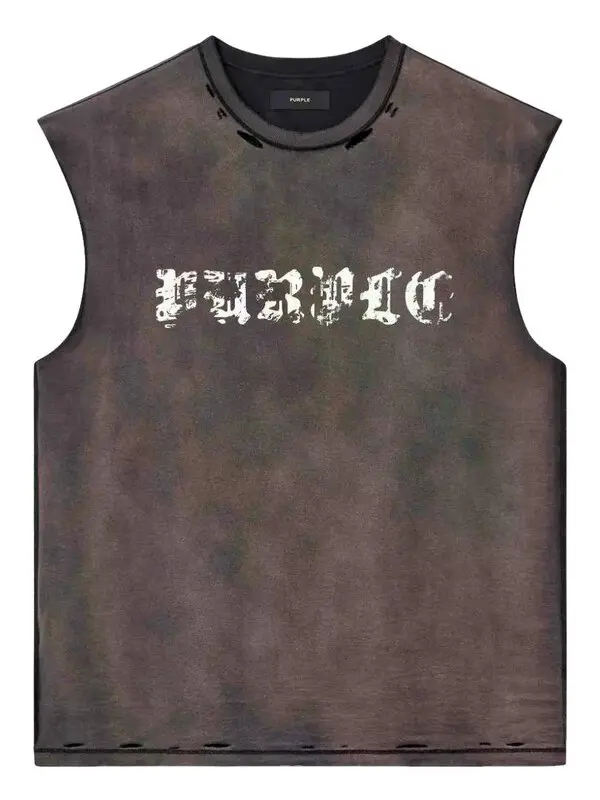 PURPLE BRAND Sleeveless T-shirt - Brown