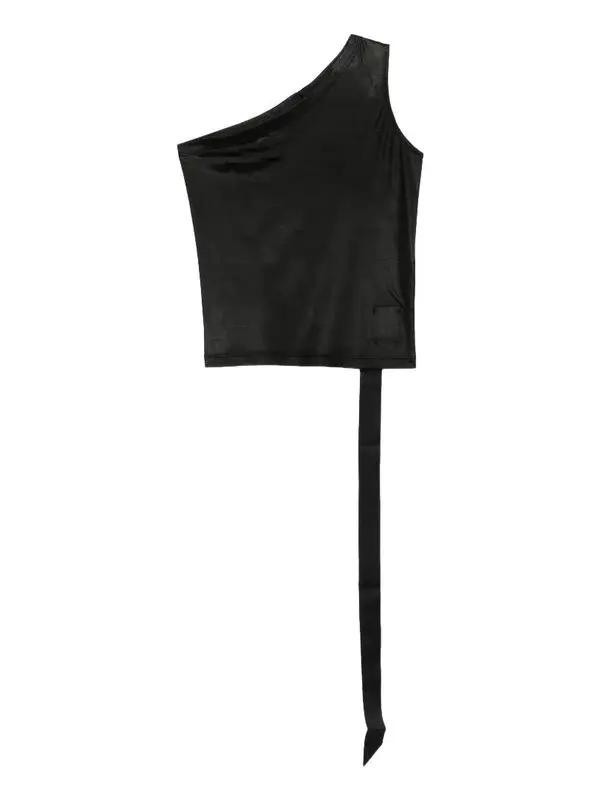 Rick Owens One-shoulder Top - Black