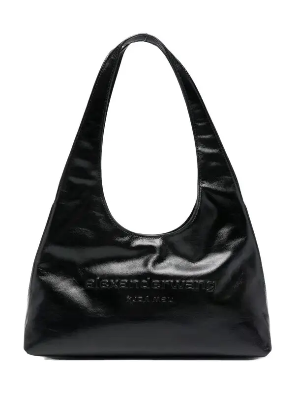 Alexander Wang Small Embossed Shoulder Bag - Black