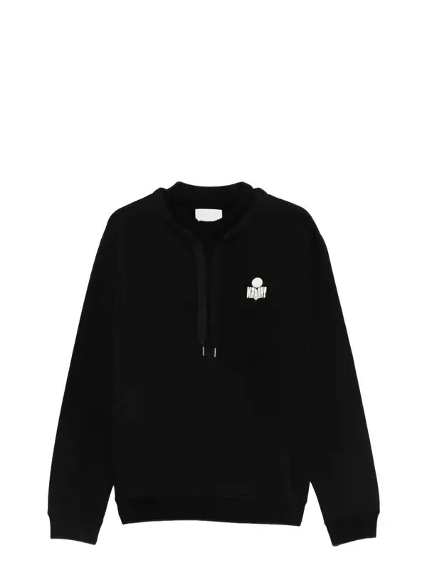 MARANT Merone Drawstring Logo Sweatshirt - Black