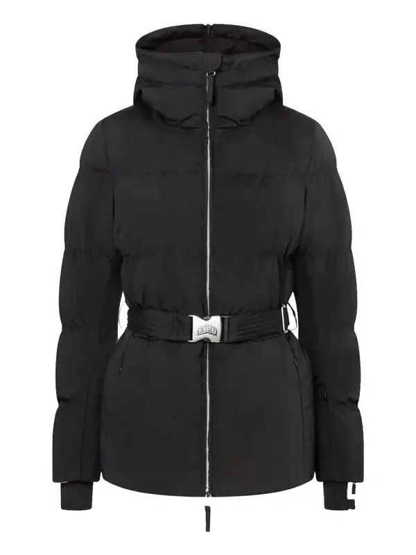 JETSET Belted Hooded Ski Jacket - Black