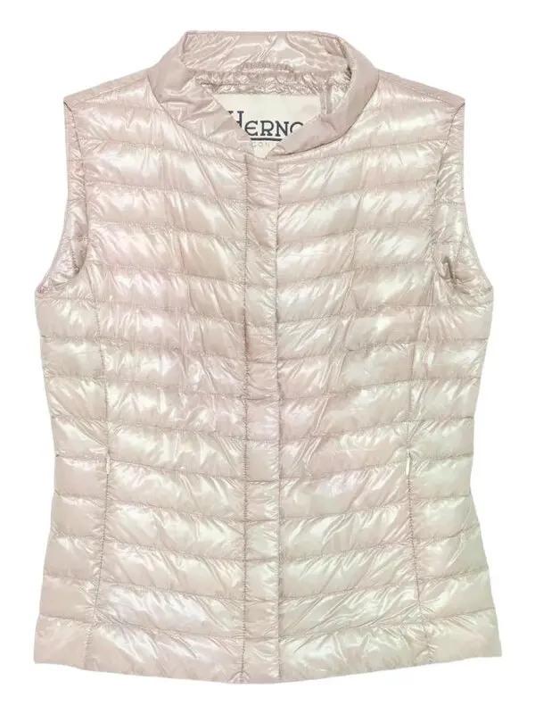 Herno Vera Quilted Sleeveless Gilet - Pink