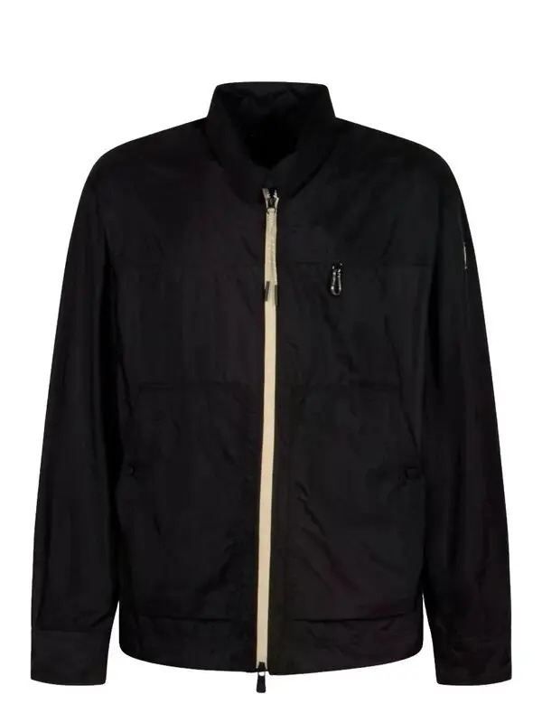 Moncler Brive Jacket With Logo Detail - Black