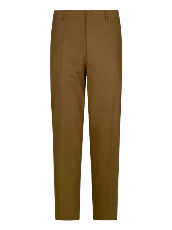 Moncler Technical Cotton Trousers - Brown