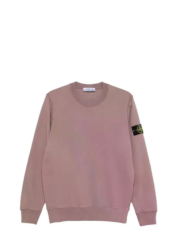Stone Island Logo-patch Sweatshirt - Pink