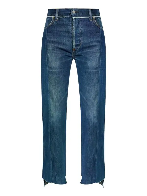 Vetements Frayed Jeans - Blue