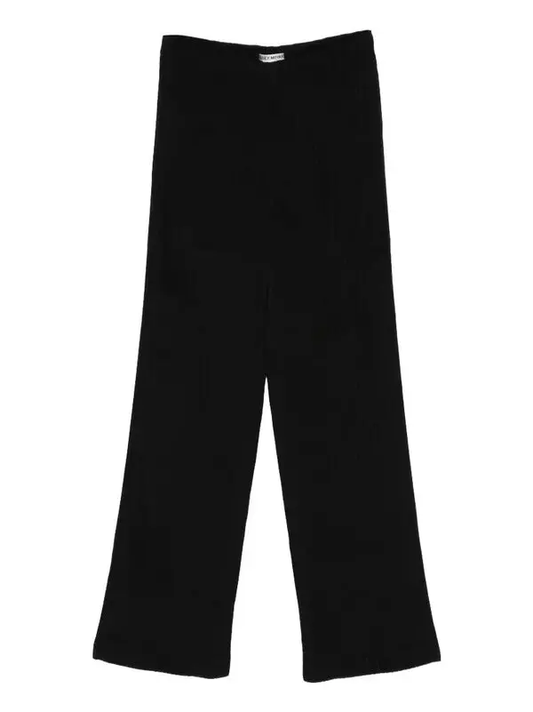 Issey Miyake Ribbed Trousers - Black