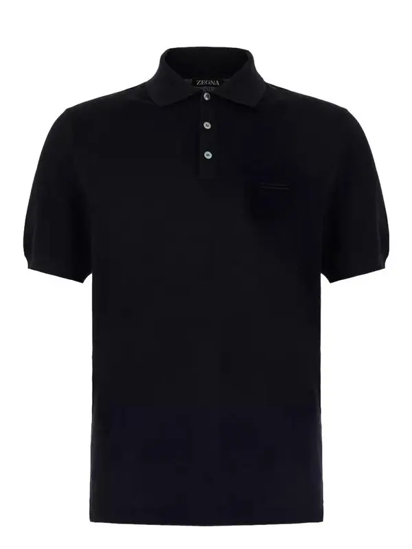 Zegna Short-sleeve Polo Shirt - Blue