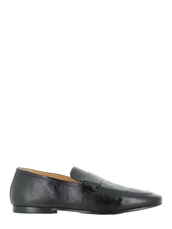 HENDERSON BARACCO Square-toe Leather Loafers - Black