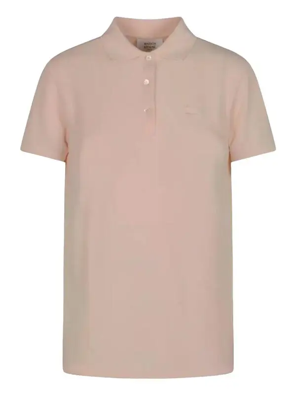 Maison Kitsuné Logo-embroidered Polo Shirt - Pink