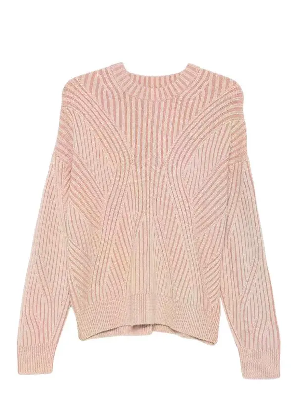 Eric Bompard Ribbed Crew-neck Sweater - Pink