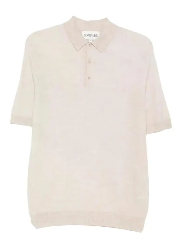 Eric Bompard Micro-stripe Polo Shirt - Neutrals
