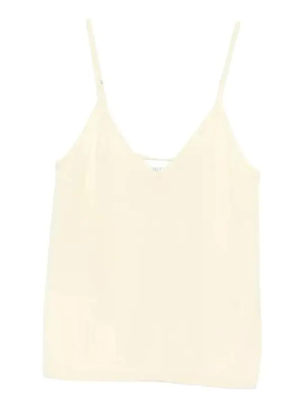 Eric Bompard V-neck Straps Top - Yellow