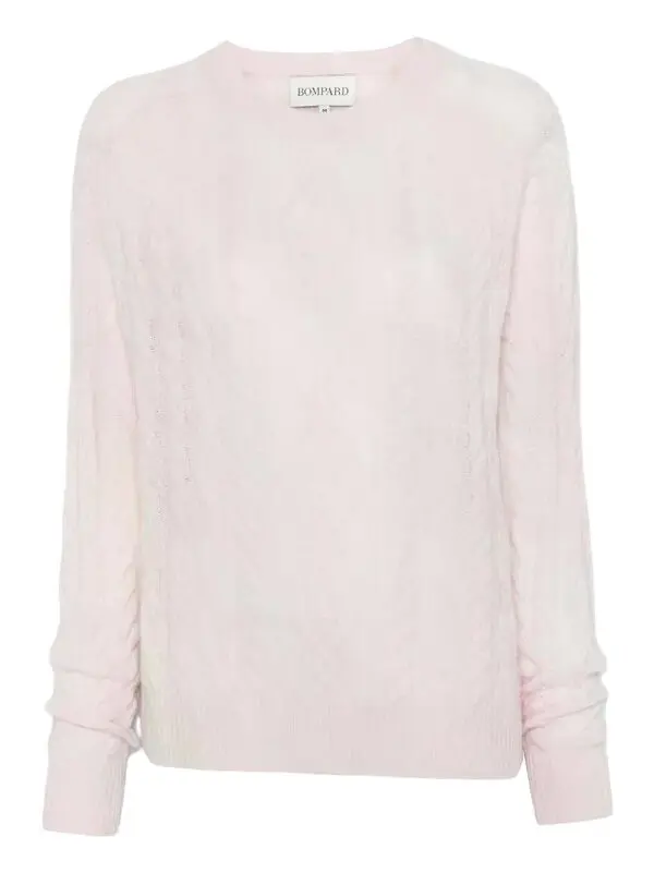 Eric Bompard Cable Knit Sweater - Pink