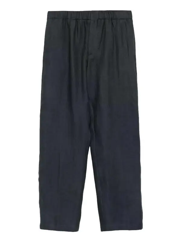 LARDINI Elasticated-waistband Trousers - Blue
