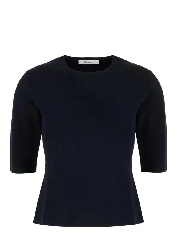Max Mara Embossed T-shirt - Blue