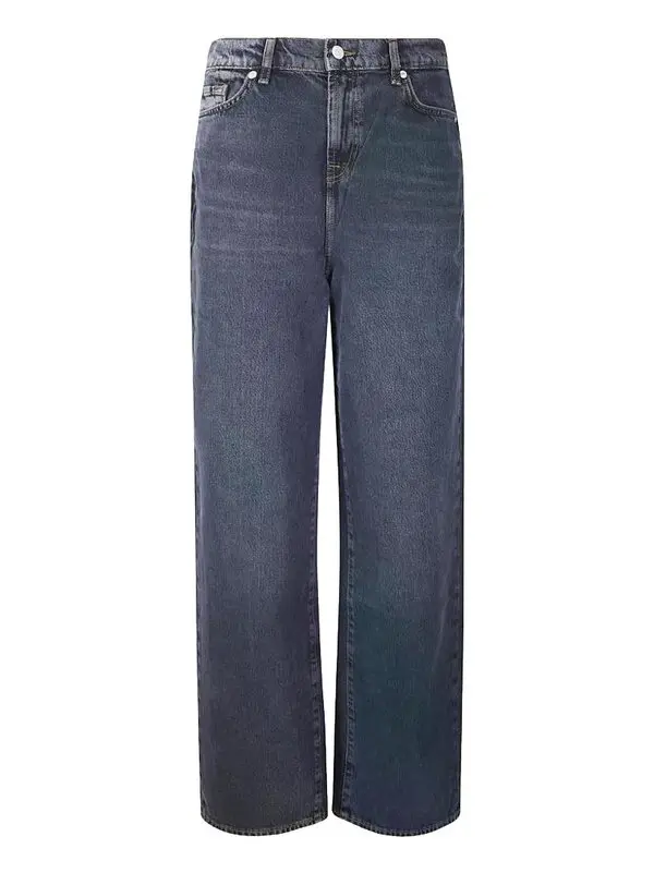 7 For All Mankind Wide-leg Jeans - Blue