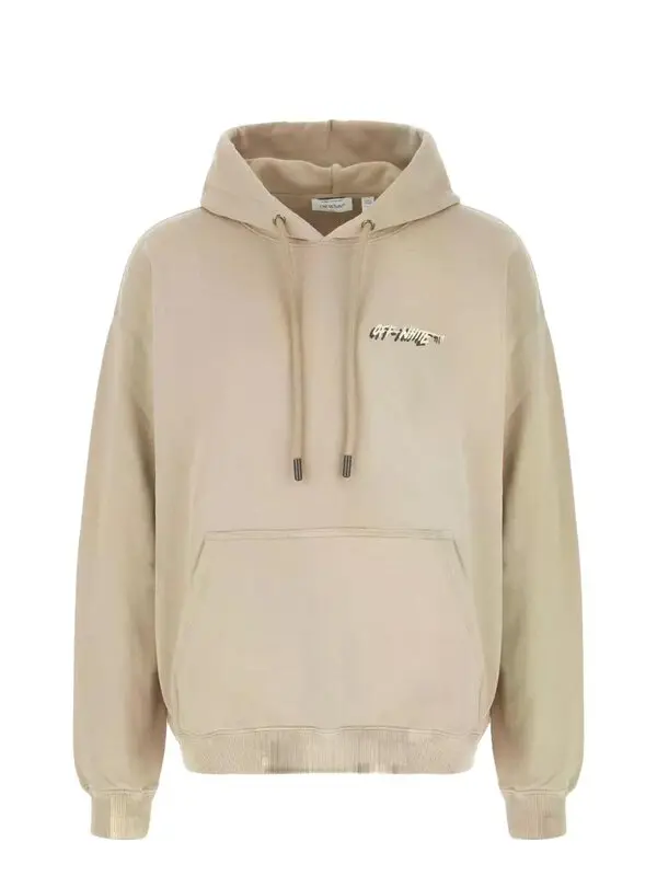 Off-White Embroidered Hoodie - Neutrals