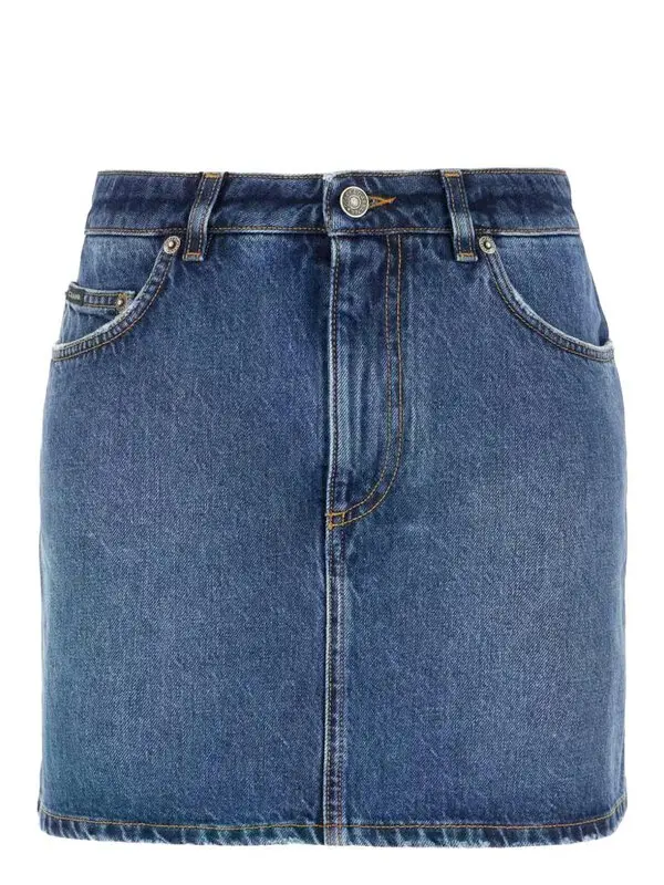 Dolce & Gabbana Denim Pocket Skirt - Blue