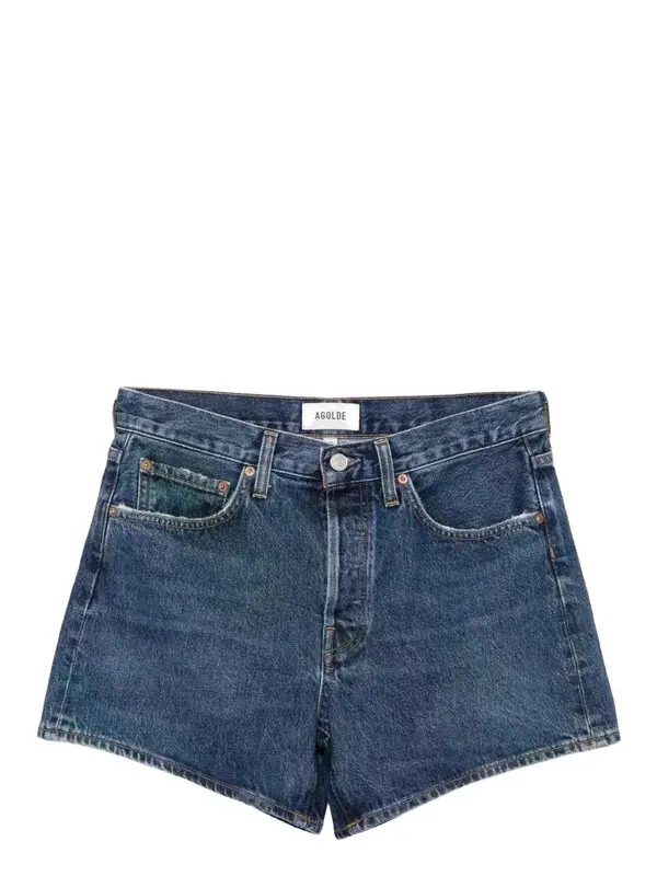 AGOLDE Classic Five-pocket Denim Shorts - Blue