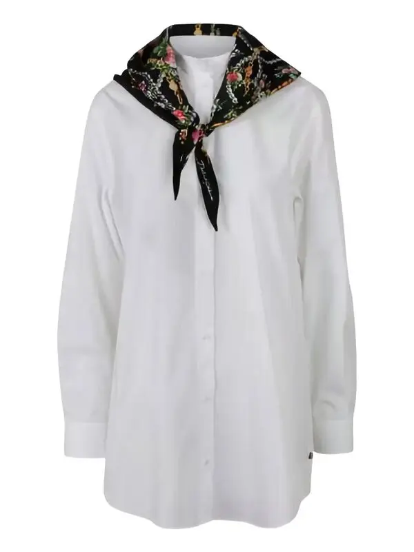 Dolce & Gabbana Floral Scarf Shirt - White