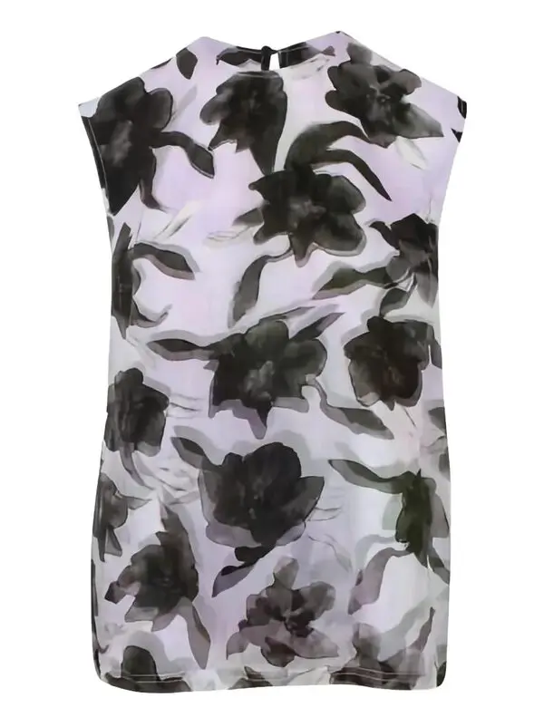 Christian Wijnants Floral Print Top - Purple