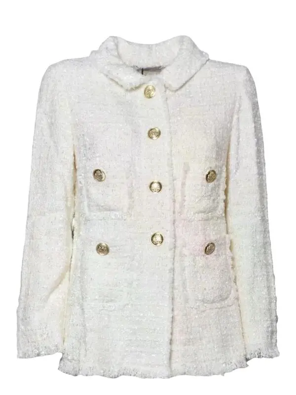 CHARLOTT Button Jacket - White