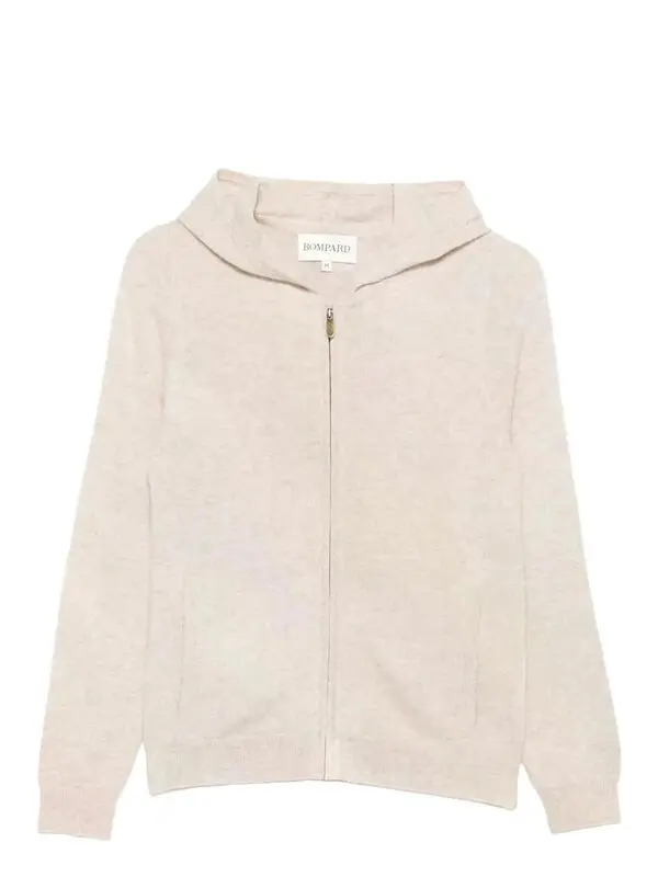 Eric Bompard Zip Hooded Cardigan - Neutrals